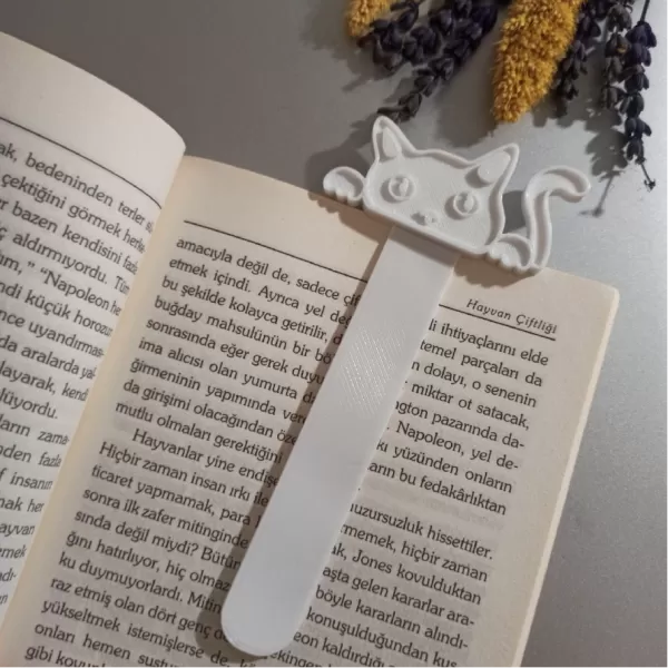 Cat Head BookMark, Cute BookMark 3D STL File, Cat Lover Gift 3D ...